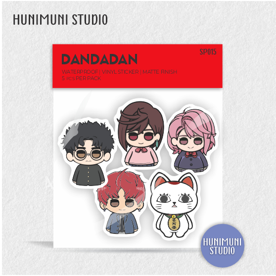 Dandadan Sticker Pack Sticker Set 5pcs Vinyl Laminated Waterproof ...