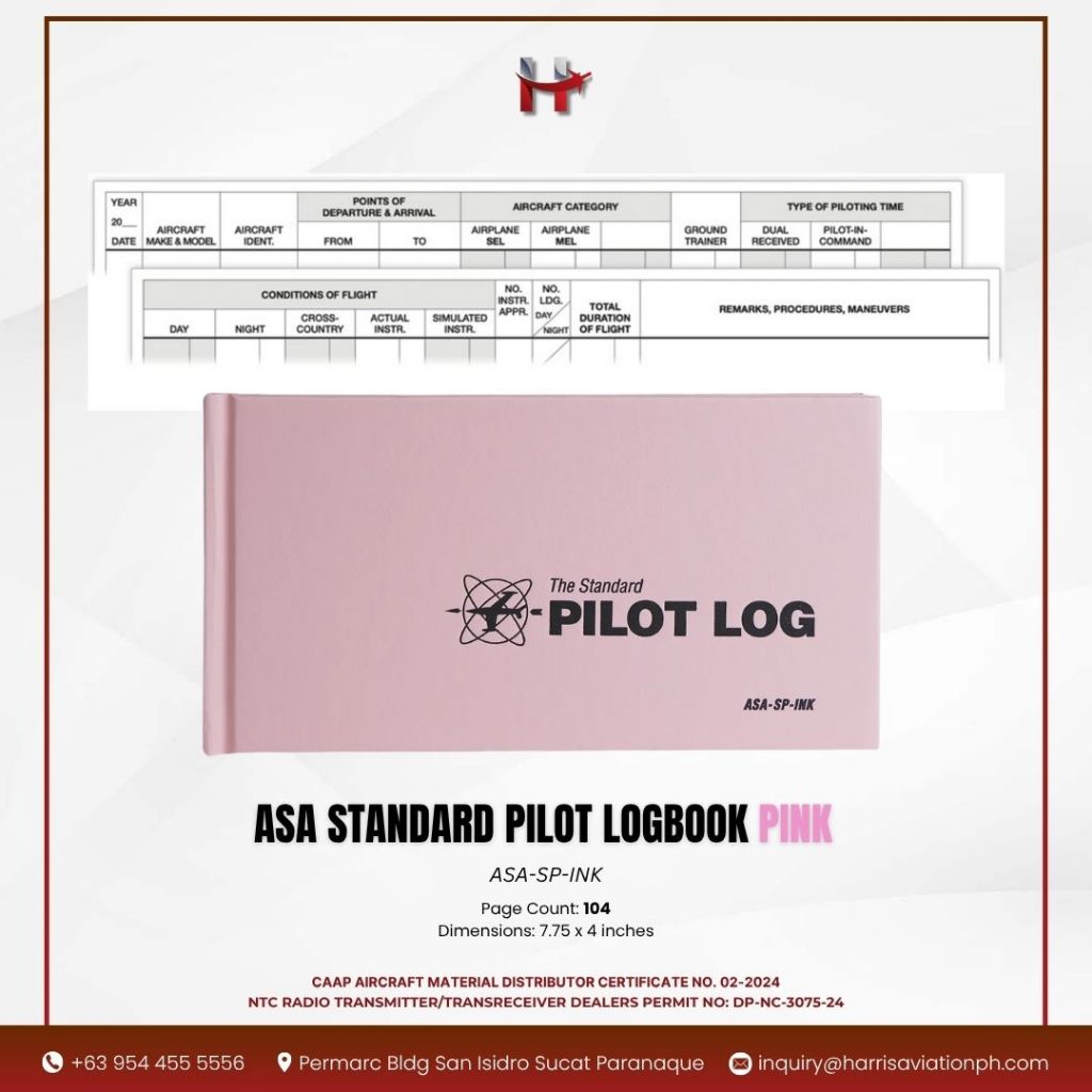 ASA STANDARD PILOT LOGBOOK (PINK) | Shopee Singapore