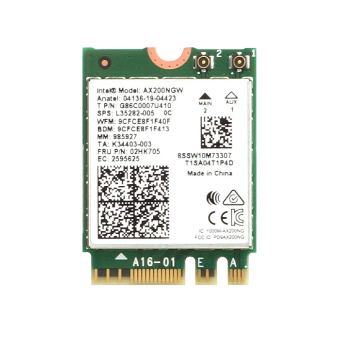 Intel WiFi 6 Wireless Card Model AX200NGW AX201NGW 8265NGW for Laptop ...