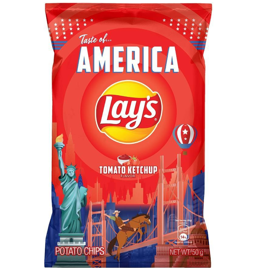 Lay's Potato Chips Tomato Ketchup 50g | Shopee Singapore