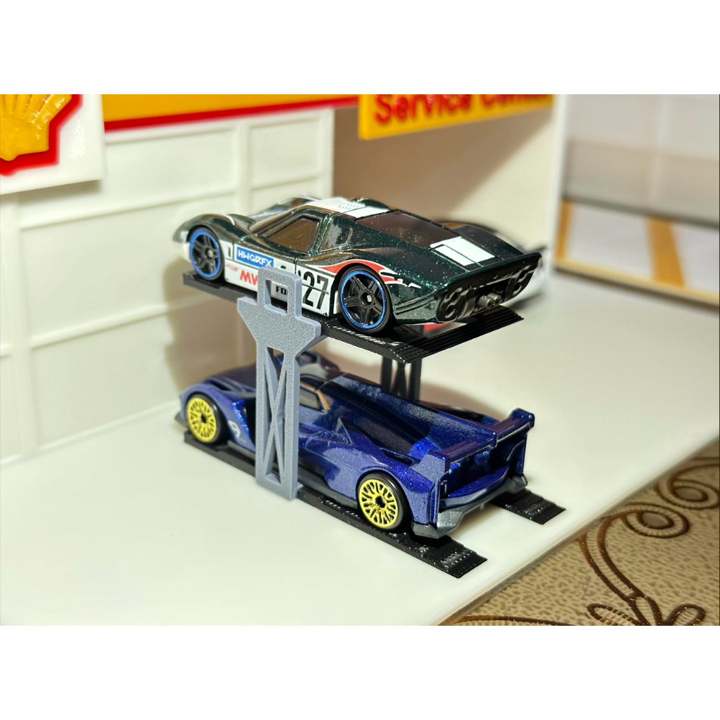 Car Lift for 2 Cars 1/64 Scale for Hot Wheels 3D Printed | Shopee Singapore