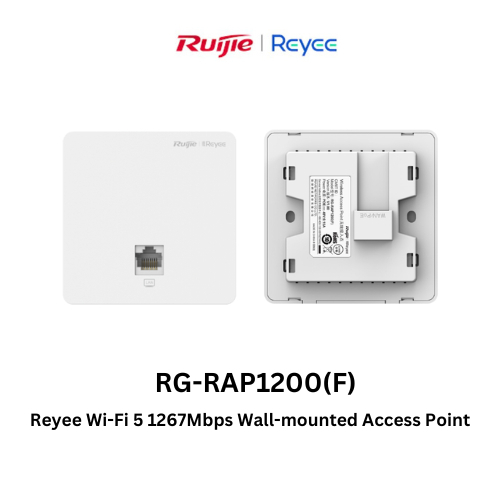 RUIJIE REYEE Wi-Fi 5 1267Mbps Wall-mounted Access Point RG-RAP1200(F ...