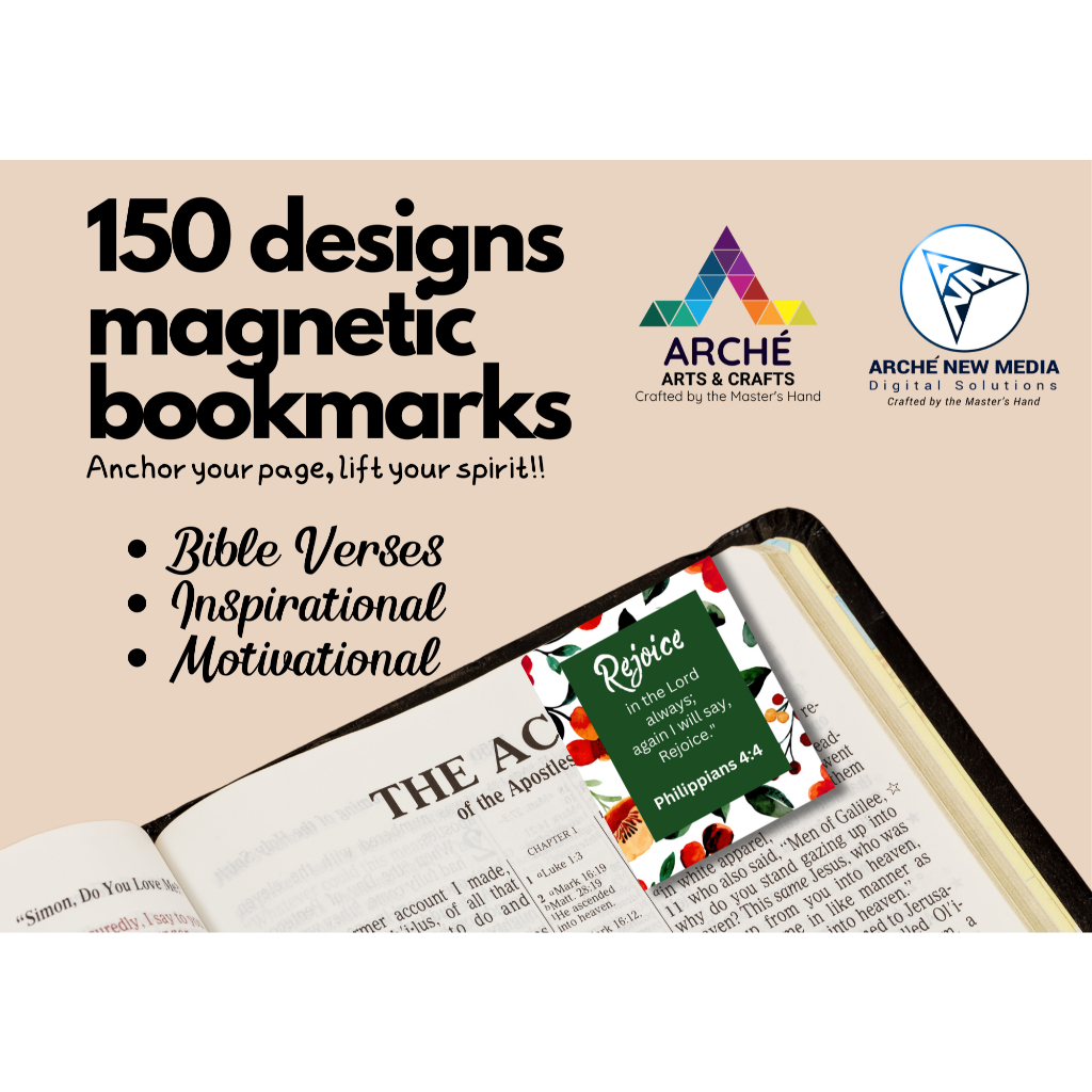 Magnetic Bookmarks 8pcs Christian quotes Bible verses motivational ...