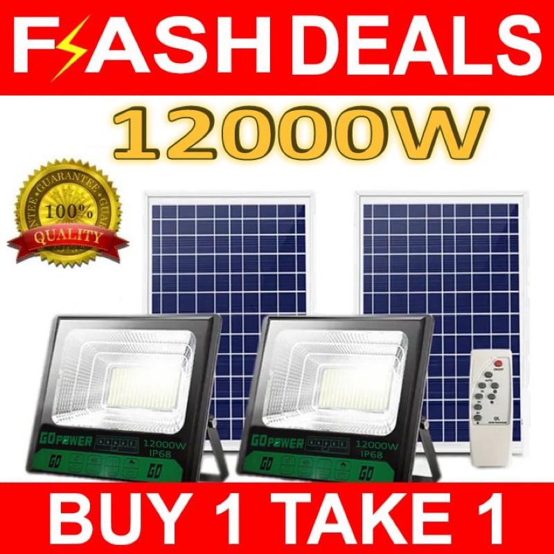 Solar Light 12000W Flood IP68 solar Light outdoor waterproof solar ...