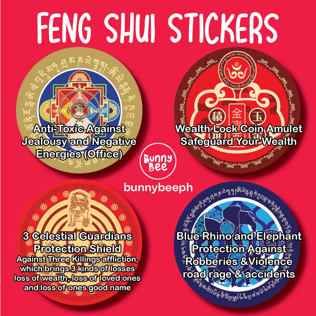 Feng Shui Amulet (Laminated Waterproof) Stickers | Shopee Singapore