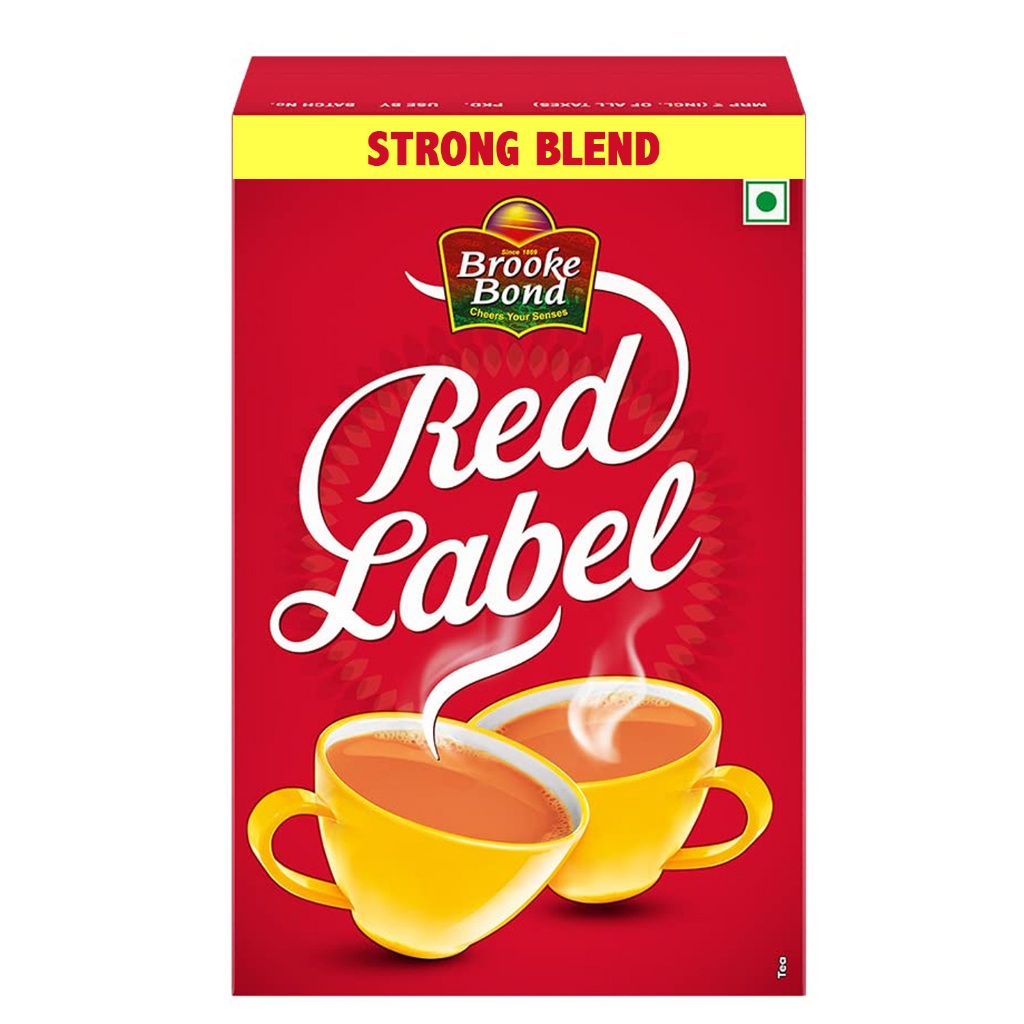 Brooke Bond Strong Blend Red Label Black Tea Made In India (500g ...