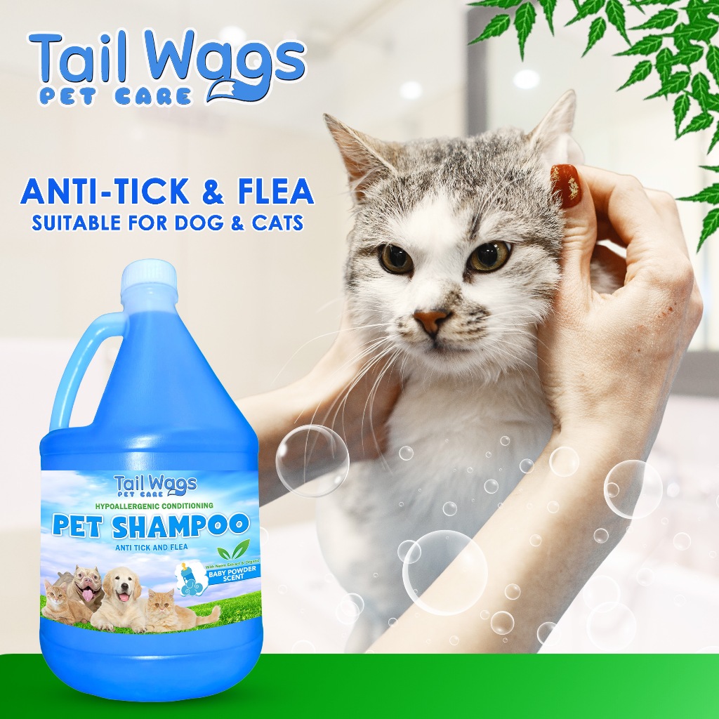BioGent | Tail Wags Anti Tick and Flea Pet Shampoo with Neem Extract ...
