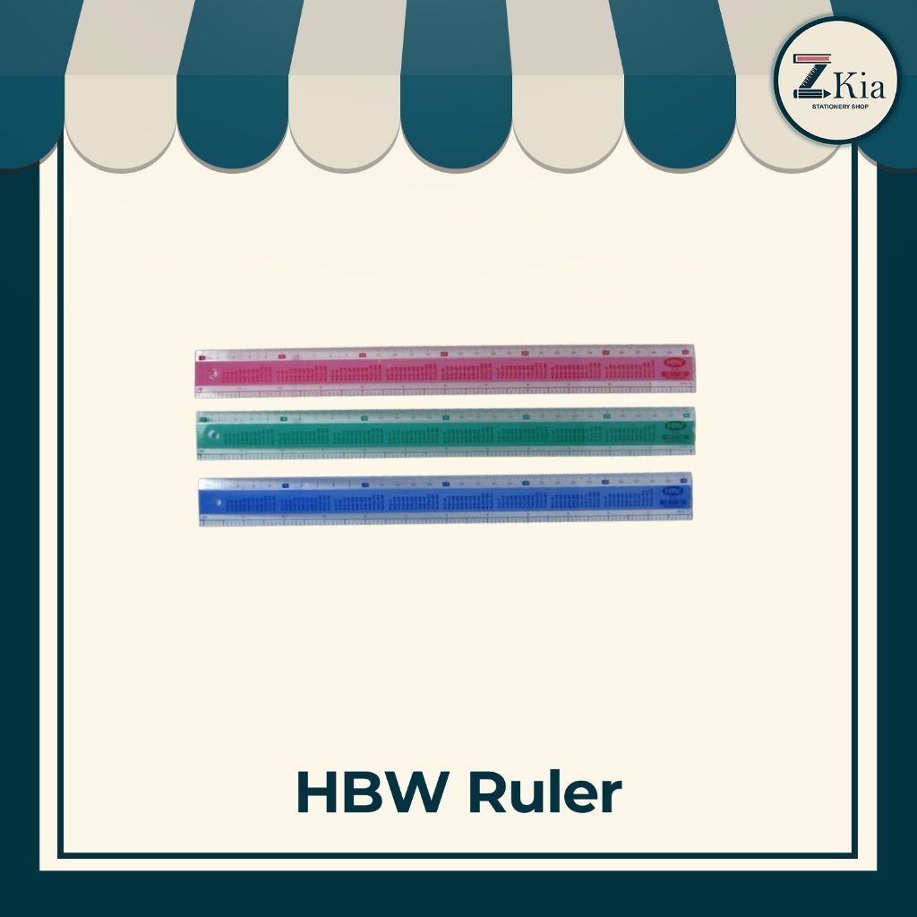 HBW Ruler 12cm (random color) | Shopee Singapore