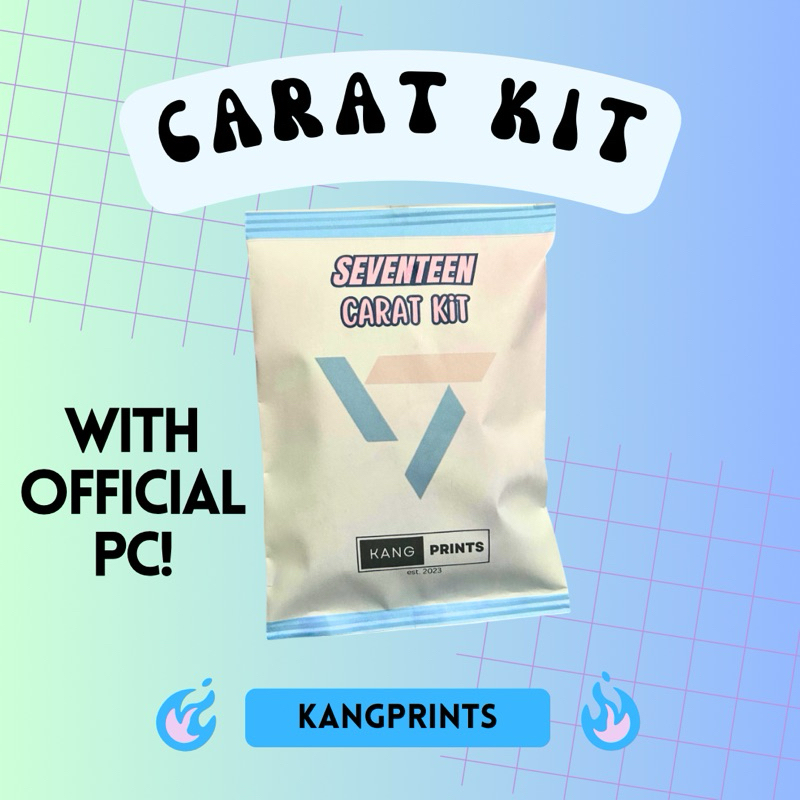 Carat Kit with OFFICIAL PC (+other merch with chip bag) seventeen ...