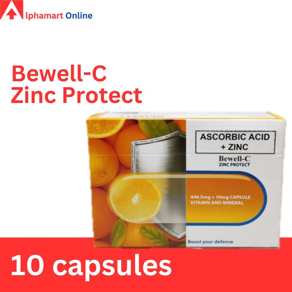 Bewell-C Zinc Protect – Non-Acidic Vitamin C with Zinc for Stronger ...