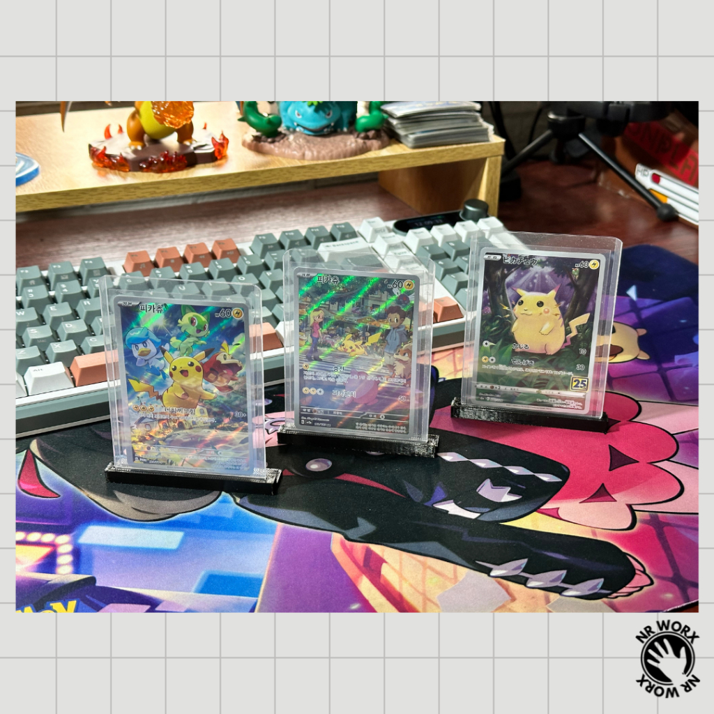 35PT Toploader Stand 3D Printed Pokemon Trading Card Game One Piece ...