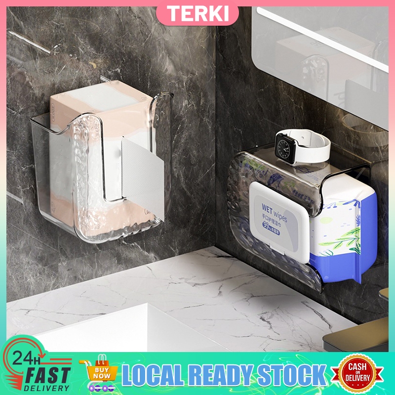 Wall Mounted Tissue Boxes Wet Tissue Face Tissue Washing Towel Storage ...