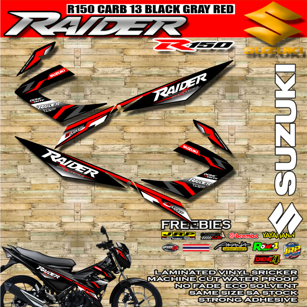 Raider 150 Carb Decals Sticker With freeBies | Shopee Singapore