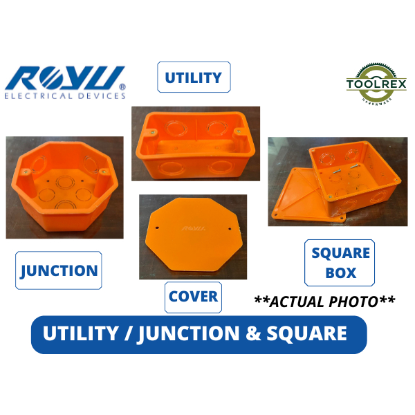ROYU PVC Junction & Utility Box ( Sold Separately ) | Shopee Singapore