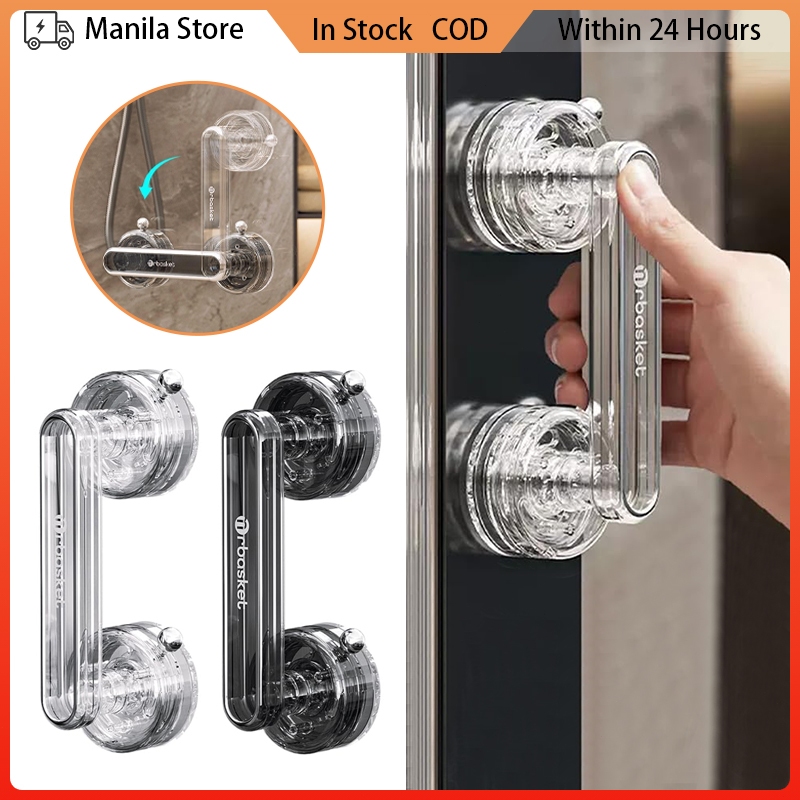 Glass Door Window Push Pull Handle Suction Cup Sliding Doors Handle ...
