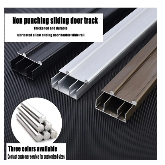 1M Cabinet Sliding Door Roller Set Sliding Door Railing Set Roller ...
