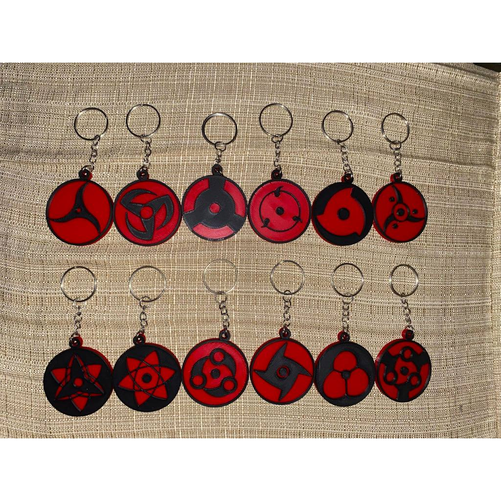 Naruto Sharingan keychain/bagtag 3D printed | Shopee Singapore