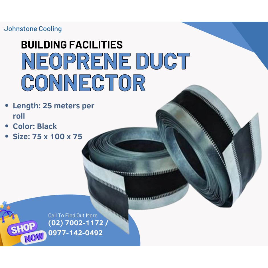 Neoprene flexible duct connector, Duct Connector for HVAC | Shopee ...