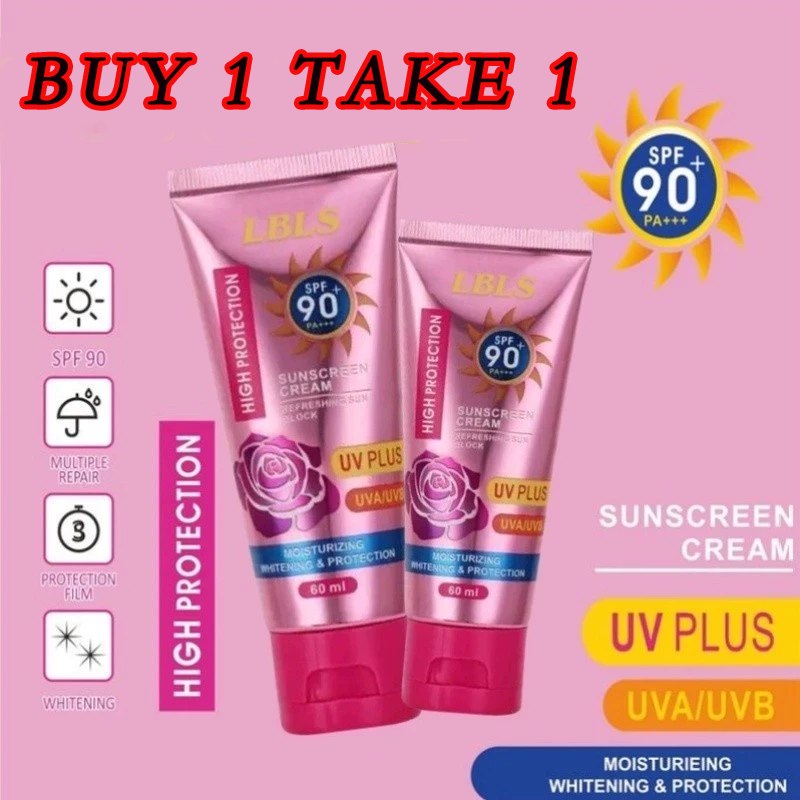 Kiss Beauty Sunscreen SPF90+++ High Protection UV PLUS 60ml Skincare Facial 60ML | Shopee Singapore