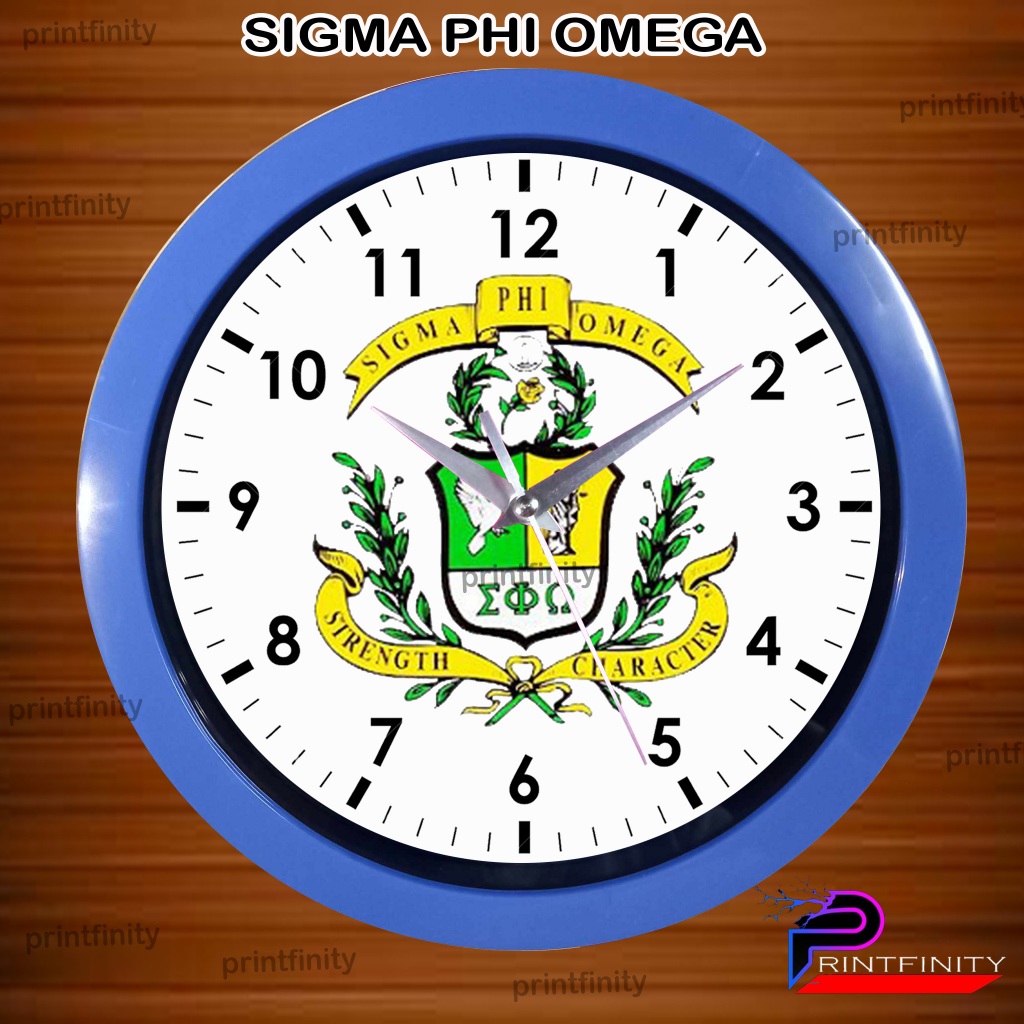 SIGMA PHI OMEGA FRATERNITY WALLCLOCK | Shopee Singapore