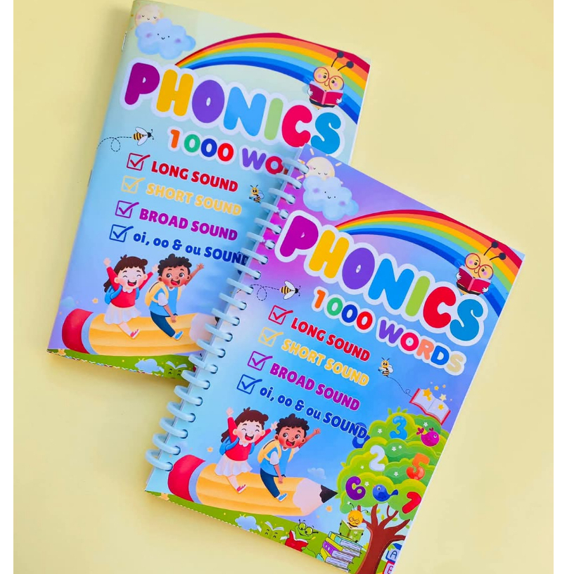 Phonics 1000 Words Long Short Broad Sound | Shopee Singapore