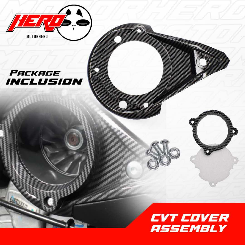 KNO Click V2/V3/V4 Pulley Cover With Transparent Acrylic CVT Cover And ...