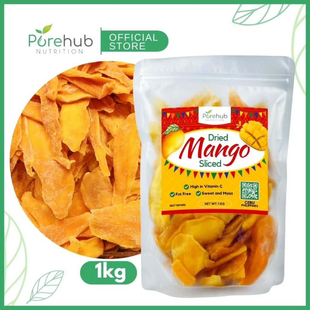 Purehub Cebu Dried Mangoes Sliced (Export Quality)(1kg Pack) | Shopee ...