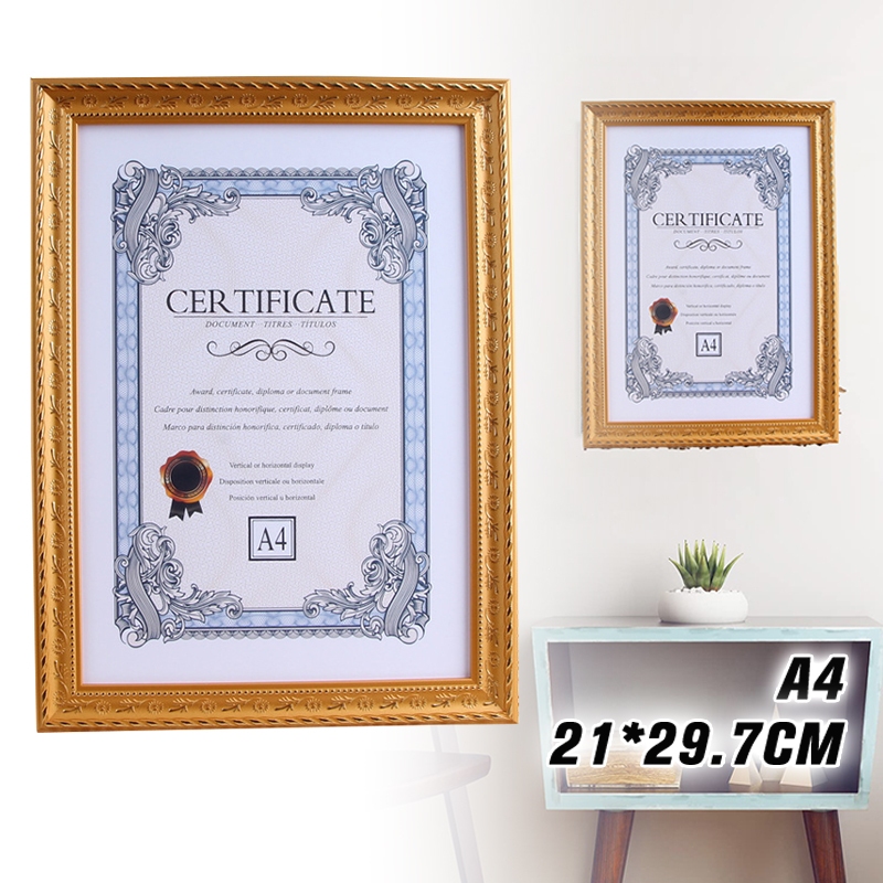 Ertificate Frame A4 21*29.7cm Wall Decor Certificate Picture Frame for ...