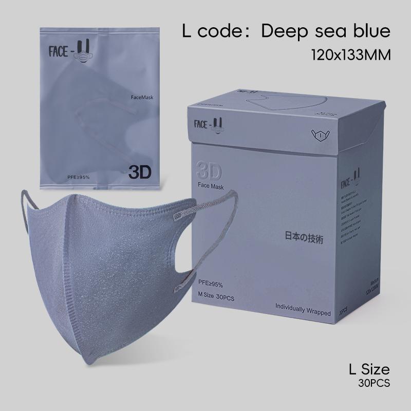FACE-U【FDA APPROVED】10pcs 3D Mask KN95 Individually Packed Disposable ...