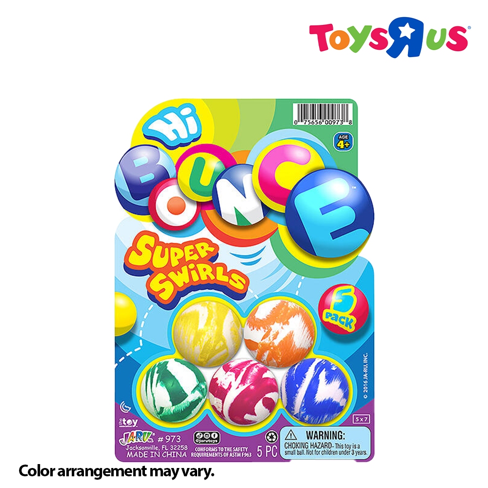 Ja-Ru Super Hi Bounce Balls (1 Pack, 5 Balls Assorted Each) | Shopee ...