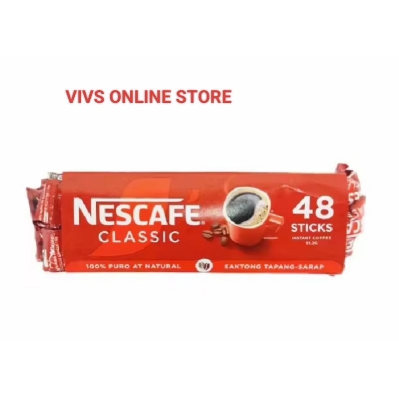 Nescafe Classic Sticks ( 48 sticks) | Shopee Singapore
