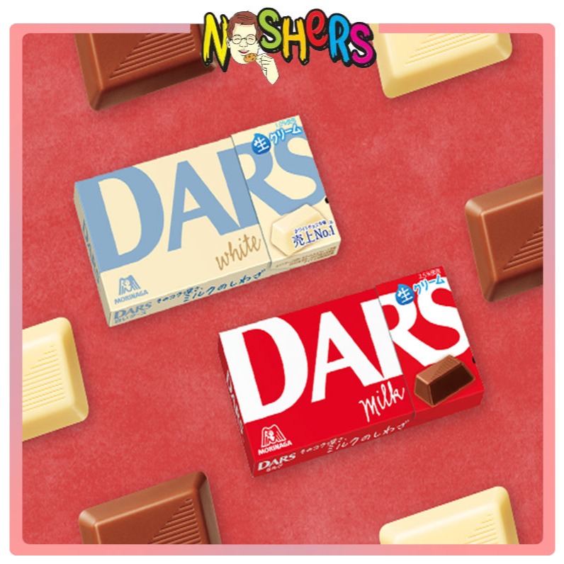 Noshers Morinaga Dars Milk Chocolate White Chocolate 47g Japan Chocolate | Shopee Singapore