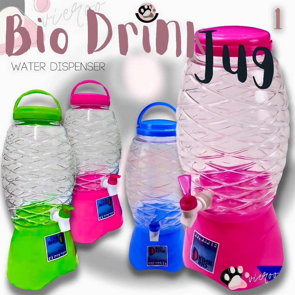 DALSON Bio Drink New Transparent Style 5-Liter Water Jug Container ...