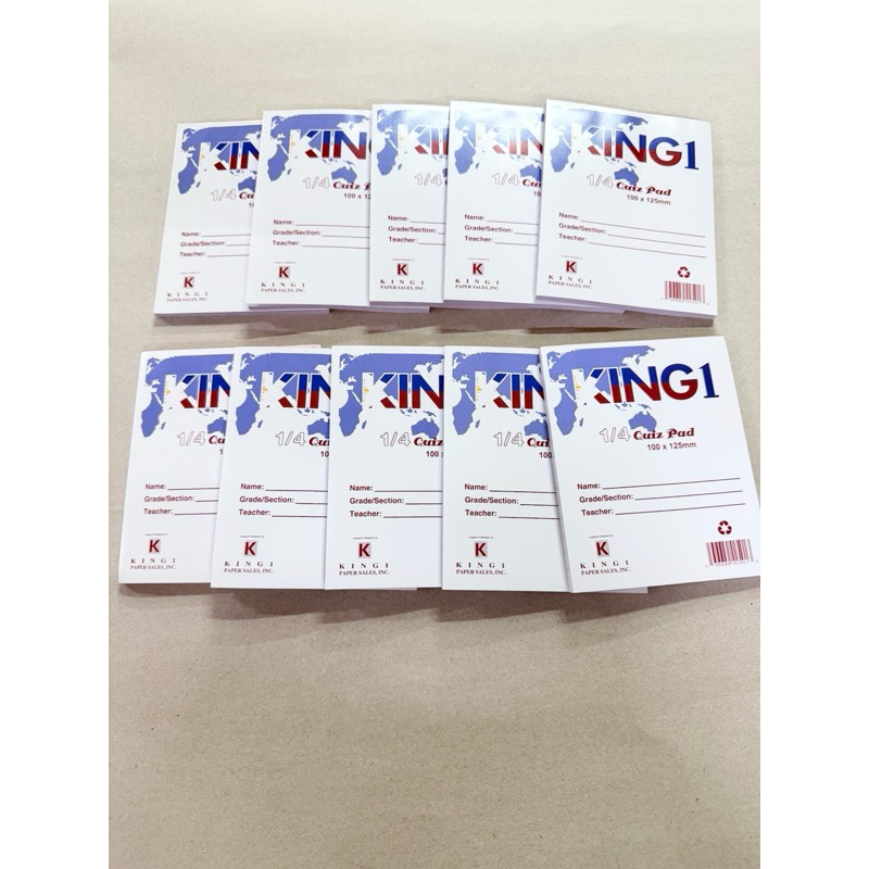 10 pcs 1/4 Quiz Pad Paper PER PACK | Shopee Singapore