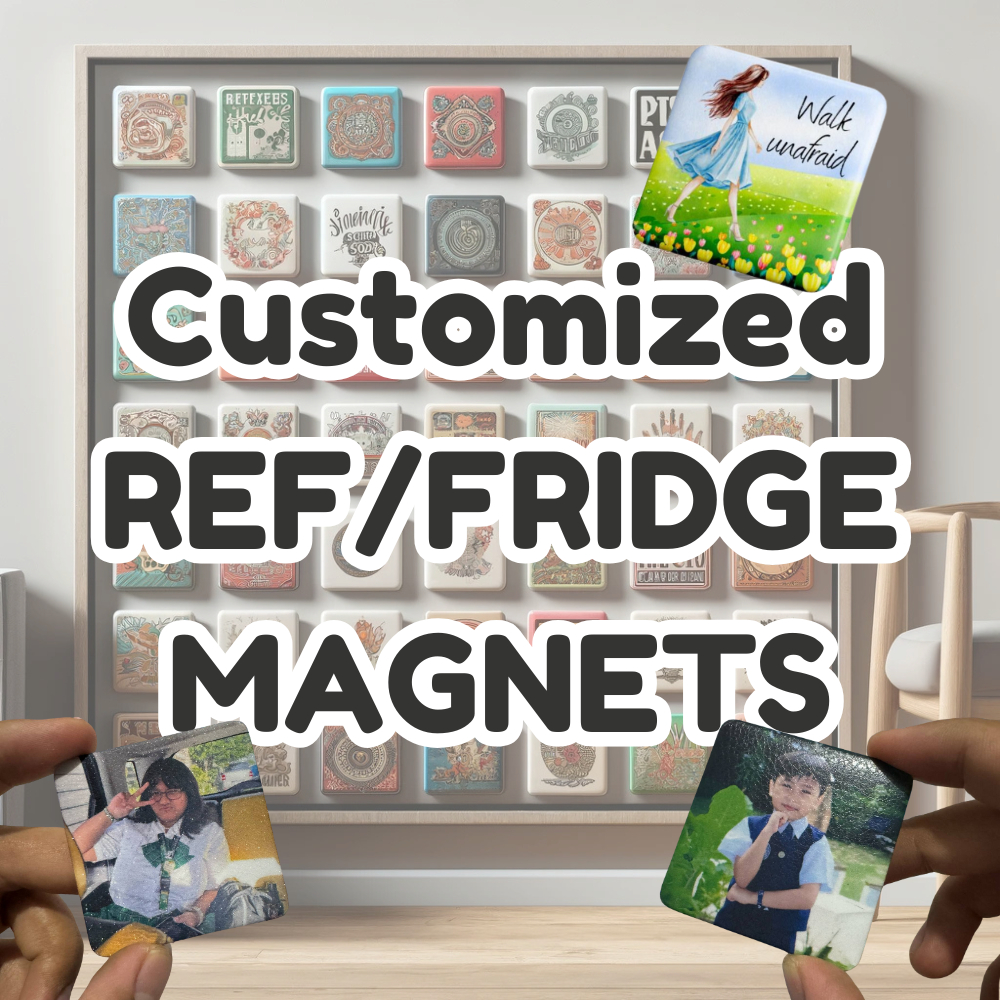 Custom Refrigerator Magnets | 50mm x 50mm (2" x 2") Square Fridge ...