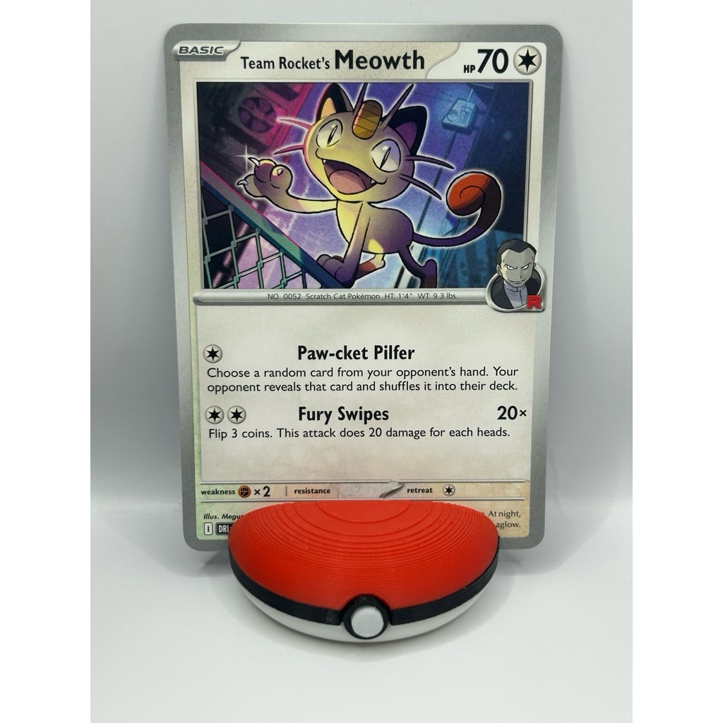 Pokemon TCG: Team Rocket’s Meowth - 149/182 - SV10: Destined Rivals ...