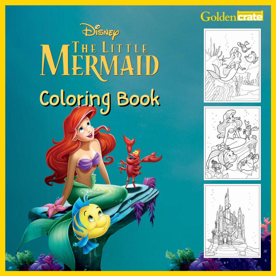 The Little Mermaid Coloring Book – 20 Pages | Screen-Free Activity for ...