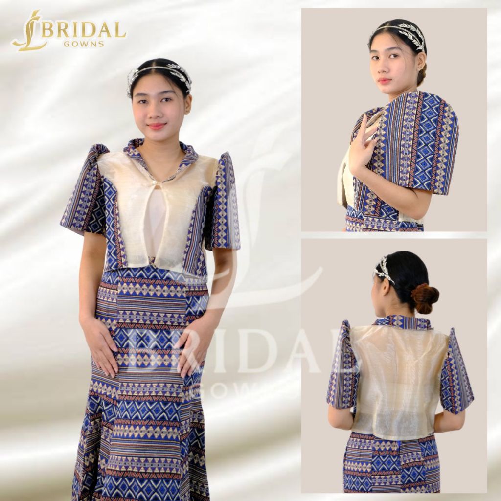 Modern Filipiniana ethnic design dress for woman | Shopee Singapore