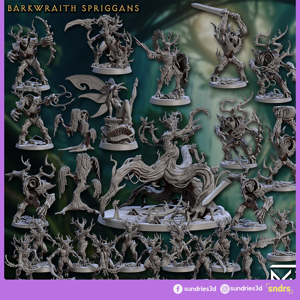 Barkwraith Spriggans by Artisan Guild miniatures DND tabletop minis Nov ...