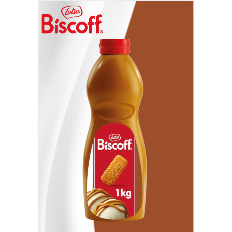 1kg Biscoff Lotus Topping Squeezy Bottle Ice Cream Topper EX: May 2025 ...