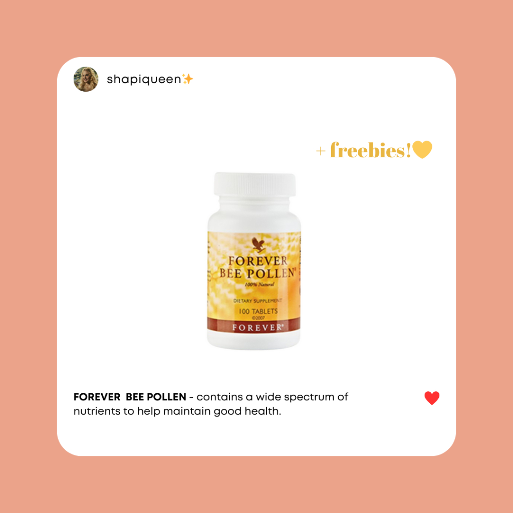 Forever Living - Forever Bee Pollen 100 tablets (1 BOTTLE) | Shopee ...