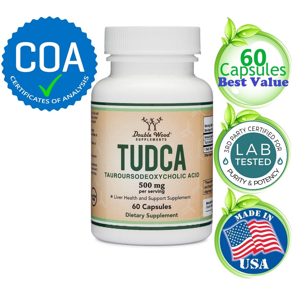 Real TUDCA Ultra Strength Bile Salts 500mg Liver Regen Detox Metabolism ...