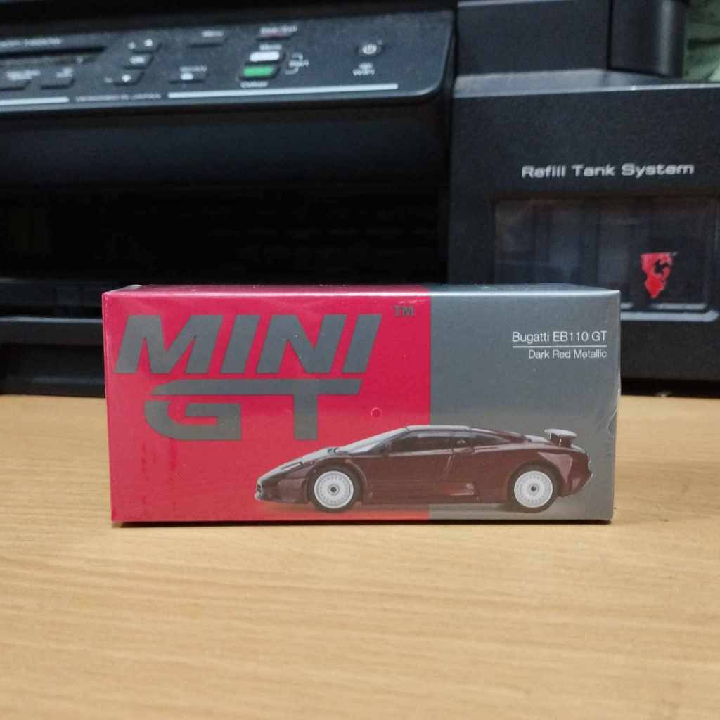 Mini GT 806 Bugatti EB110 GT (Dark Red Metallic) | Shopee Singapore