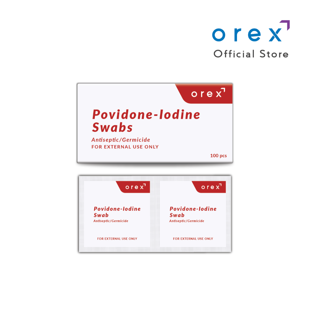 OREX Povidone Iodine Swabs - 1 box (100 pcs) | Shopee Singapore