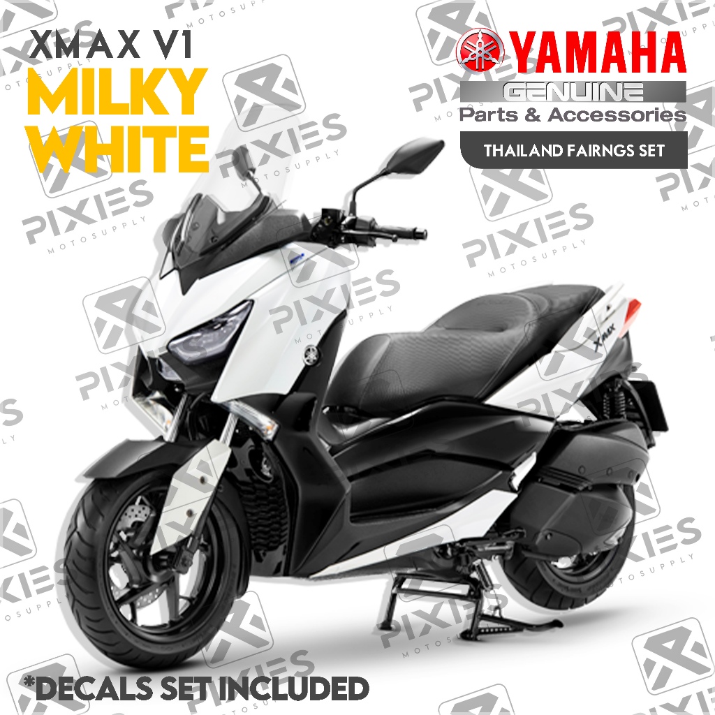 Yamaha Xmax V1 155 WHITE Fairings Flarings Kaha Plastic Part SET ...