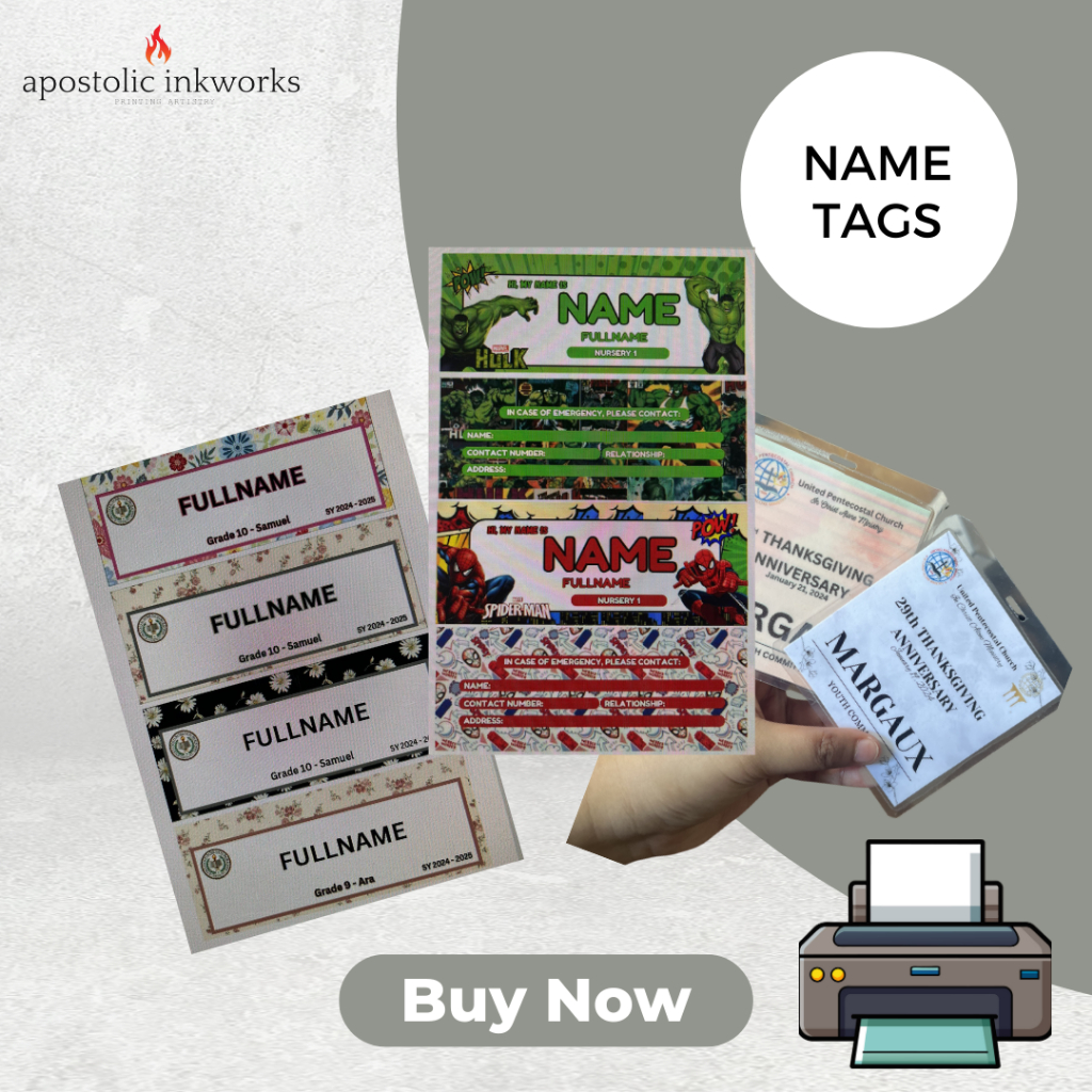 Laminated Name Tag / Name Plate / Nametag / Nameplate / Personalized ...