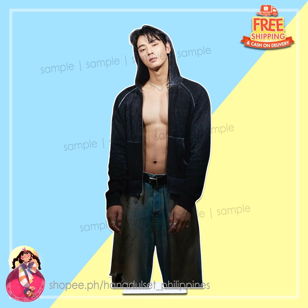 Cha Eun Woo Standee | hdsplus2 half body version 16 | Shopee Singapore