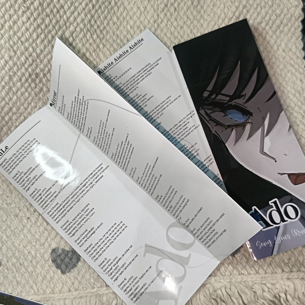 ADO Song Lyrics Glossy Sheet (5-6 songs in one sheet) | Shopee Singapore