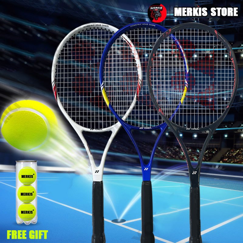 Tennis Racket Full carbon fiber 27 inch Single Tennis Trainer Beginner ...