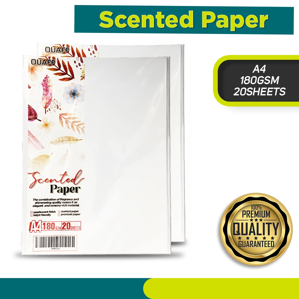 QUAFF Scented Paper 180Gsm A4 White (20sheets/pack) | Shopee Singapore